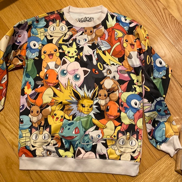 Pokemon | Sweaters | Pokrmon Sweat Shirt Multi Colored | Poshmark